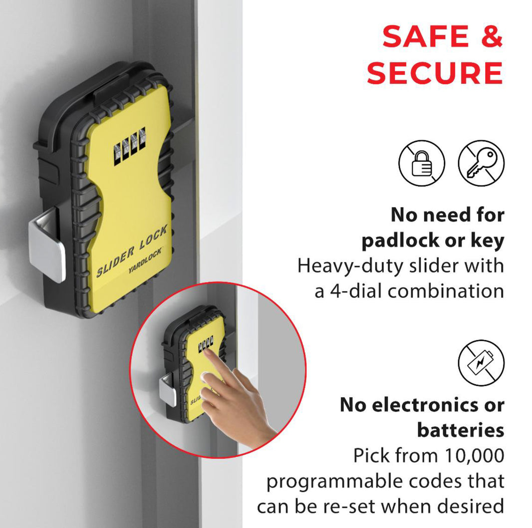 Slider Lock - Keyless Garage Door Security [YARDLOCK] – YARDLOCK ...